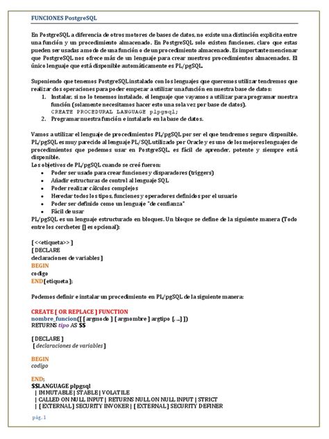 Postgre Sql Pdf Recuperación De Información Programación De Computadoras