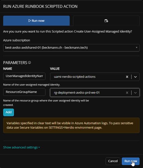 Deployment Of Custom Scripts Via A Storage Account With User Assigned