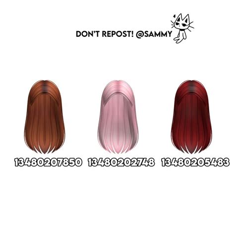 Roblox Hair Codes
