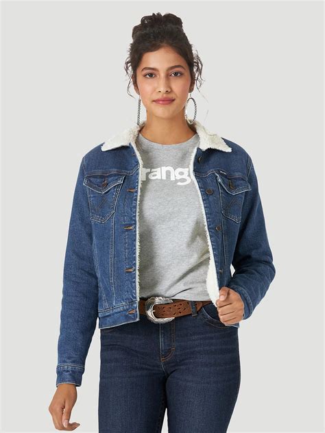 Retro® Sherpa Lined Western Denim Jacket In Denim Lwj320d El Nuevo