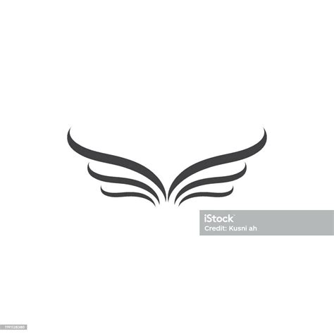 翼標誌範本向量圖示插圖向量圖形及更多力量圖片 力量 商務 奇異的 Istock