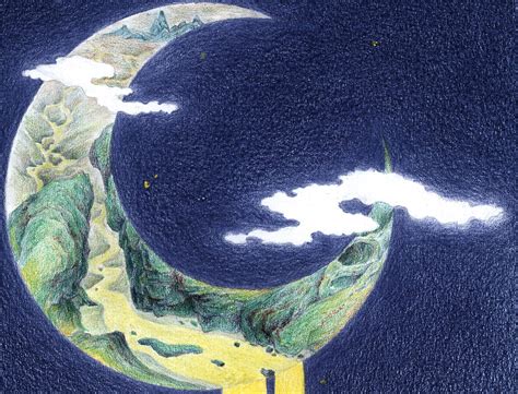 关于月亮的插画小集郭振华 站酷zcool