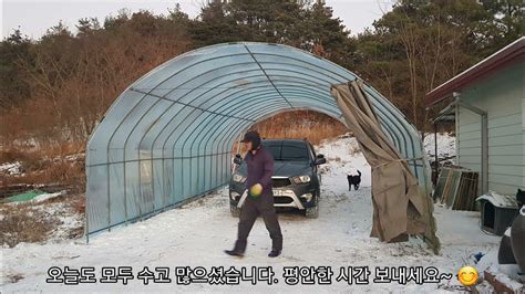 비닐하우스 차고 만들다 Youtube