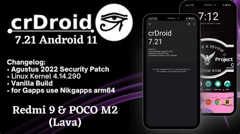 Review Update Custom ROM CRDroid 7 21 Android 11 Redmi 9 Poco M2