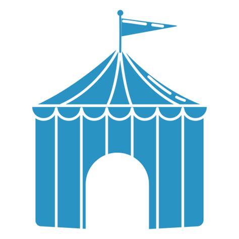 Tent Cut Out Blue Circus Icons Png And Svg Design For T Shirts