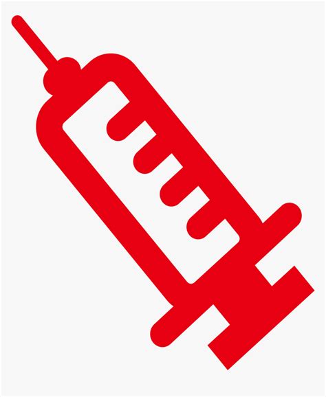 Vector Syringe Red Medical Symbol Clip Art Hepatitis B Hd Png