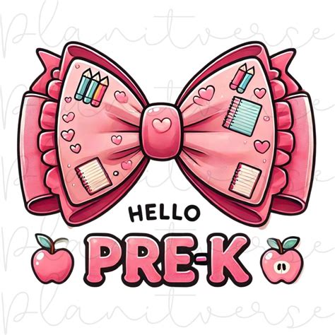 Hello Pre K Png Pre K Png Miss Pre K Png Back To School Png First Day Of School Png School