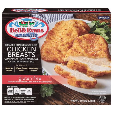 Bell And Evans Chicken Breasts Breaded Boneless Skinless Air Chilled