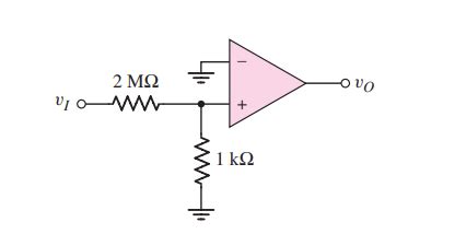 Solved An Op Is In An Open Loop Configuration As Shown Chegg