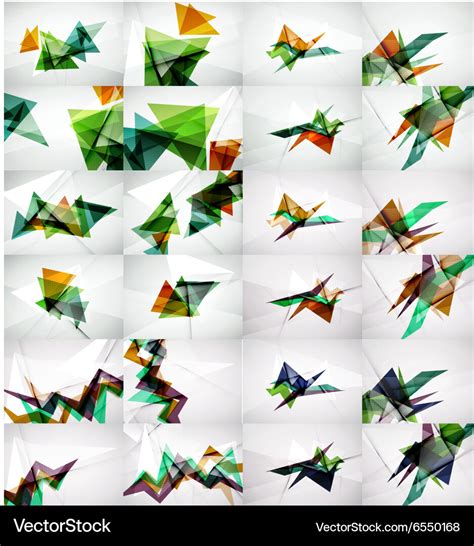 Abstract Geometric Background Modern Overlapping Vector Image