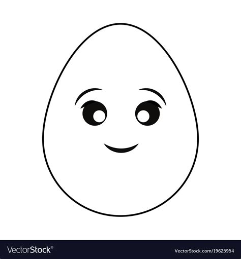 Cartoon Egg Icon Royalty Free Vector Image Vectorstock