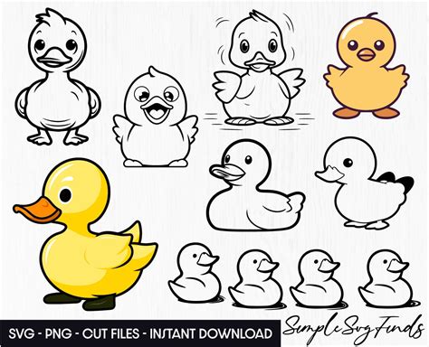 Duck Svg Bundle Rubber Ducky Svg Rubber Duck Svg Duck Etsy