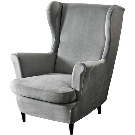 Cjc Wingback Chair Covers 2 Piece Stretch Wing Chair Sofa Slipcover