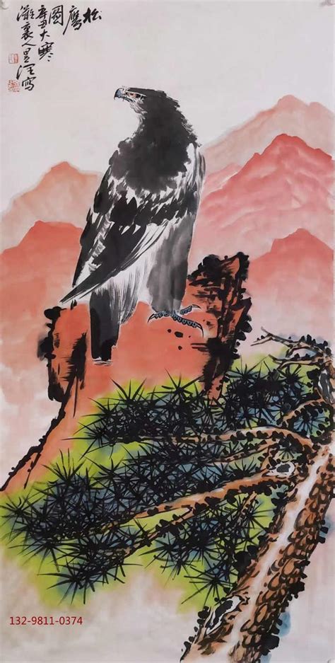 丁昱润画鹰笔墨雄阔宏图大展 知乎