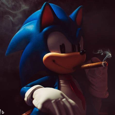 Sonic Smokin Cigar By Cyantinn On Deviantart