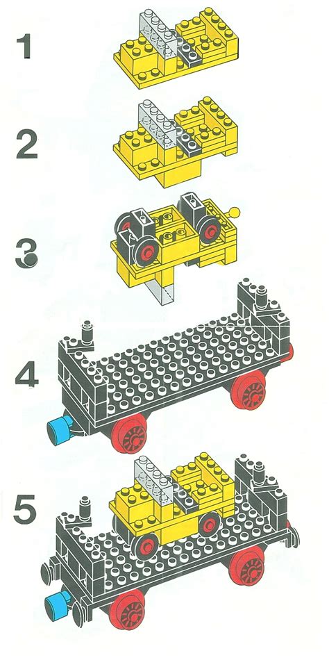 Lego Instructions For Set 182 Train Set With Motor Trains 4512v