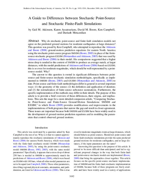 Pdf A Guide To Differences Between Stochastic Point Source And