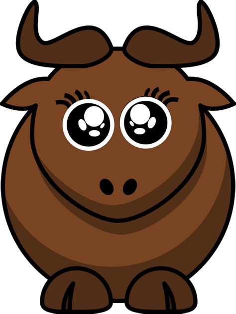 Clipart Cartoon Gnu Eyes2