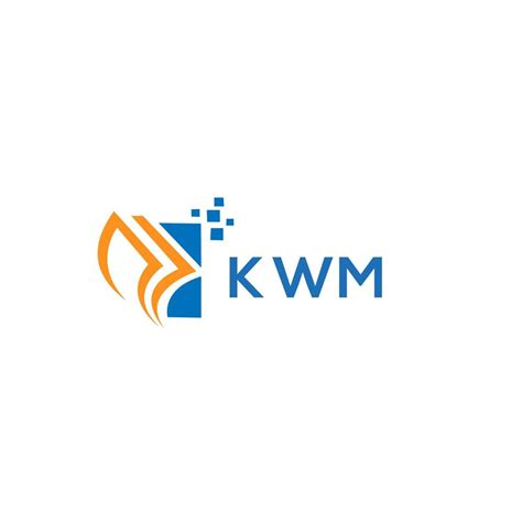 Kwm Credit Repair Accounting Logo Design On White Background Kwm