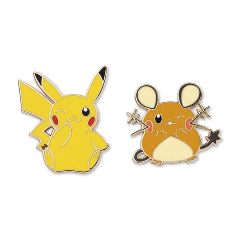 Pikachu And Dedenne Pokémon Pins 2 Pack Pokémon Center Official Site