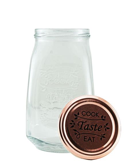 Lucy Storage Jar With Rose Gold Lid Theculinarium