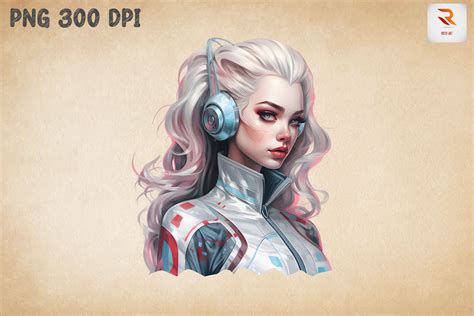 Beautiful Futuristic Girl Clipart Bundle By Mulew Art Thehungryjpeg