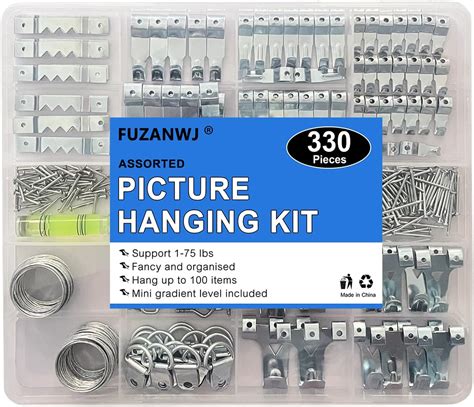 Toyiew Picture Hanging Kit 315pcs Hanging Hardware With Hooks Wire