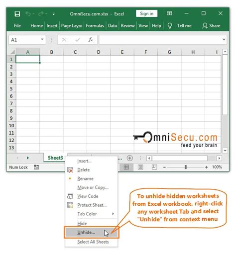 How To Unhide Worksheets In Excel