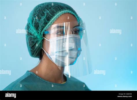 Young Female Doctor Wearing Personal Protective Equipment During Corona