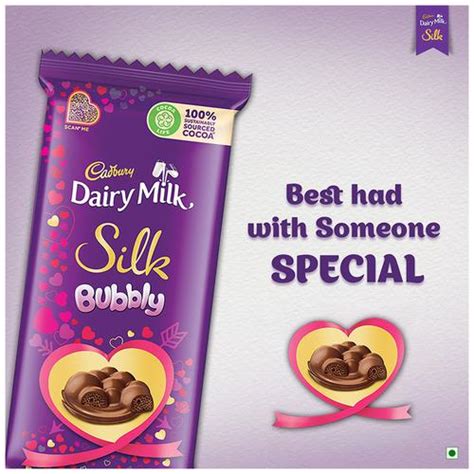 Cadbury Dairy Milk Silk Bubbly Chocolate 50 G