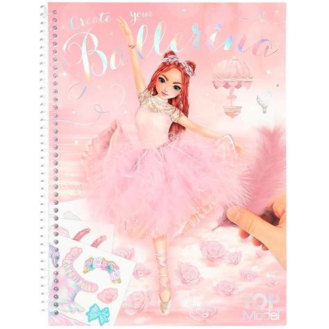 Depesche TOPModel Create Your Ballerina Colouring Book With Stickers For Ages