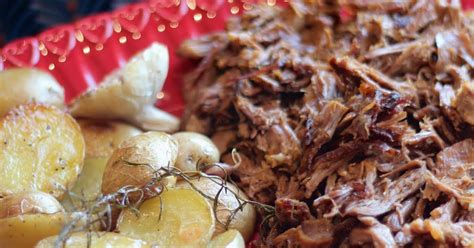 As Minhas Receitas Carne Assada Lentamente Com Batatas Assadas Com