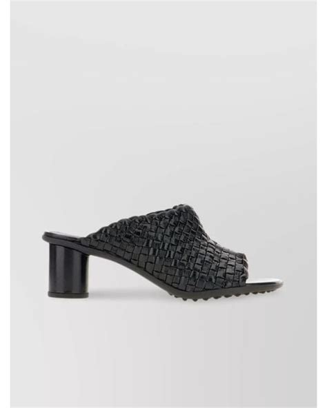 Bottega Veneta Atomic Block Heel Mules With Open Toe Lyst