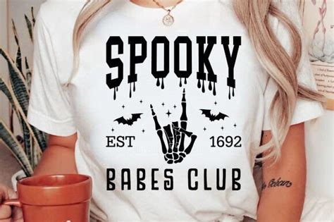 Halloween Svg Png Spooky Babes Club Svg Graphic By Designsquad8593