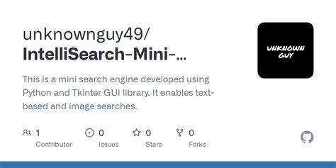 Github Unknownguy49intellisearch Mini Search Engine This Is A Mini