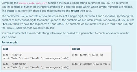 Solved Complete The Process Code Code Str Function That Chegg