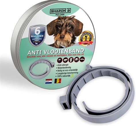Vlooienband Voor Honden Grijs 100 Natuurlijk Vlooien Halsband