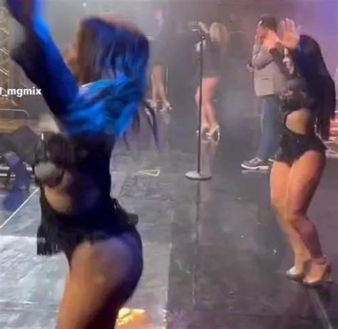 POLÊMICA NOS PALCOS bailarinas do cantor Leonardo parecem estar sem