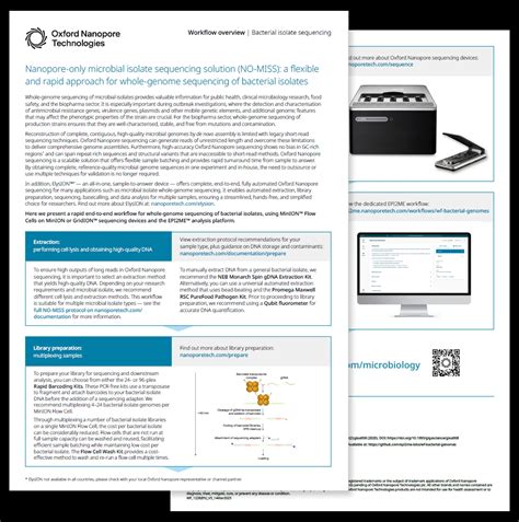 Microbial Sequencing Oxford Nanopore
