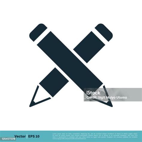 鉛筆圖示向量標誌範本插圖設計向量 Eps 10向量圖形及更多中古時代圖片 中古時代 互聯網 剪裁圖 Istock