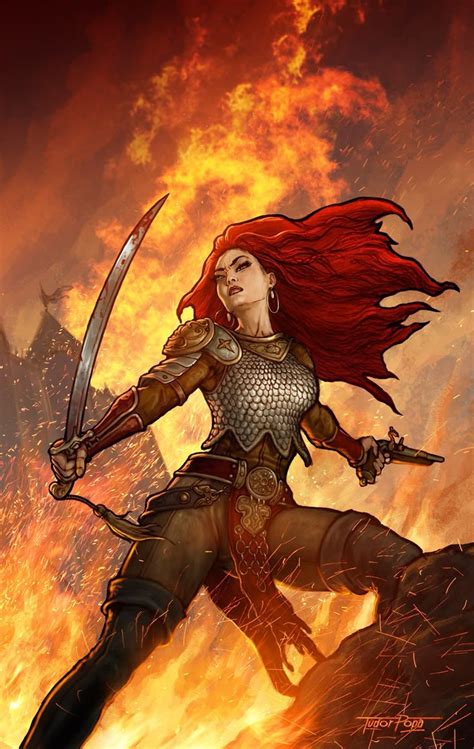 Red Sonya Of Rogatino Red Sonja Warrior Woman Fantasy Girl