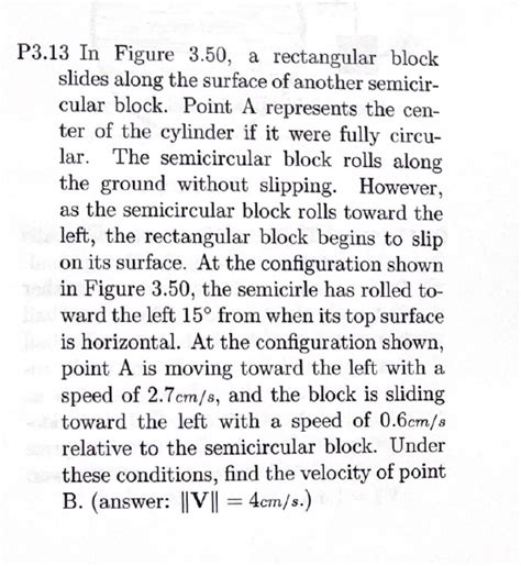 Solved In Figure A Rectangular Block Slides Along Chegg