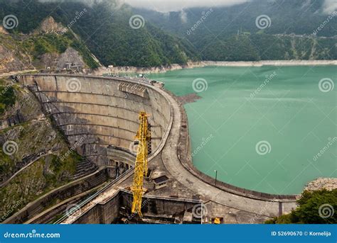 The Dam On The Inguri River In Georgia Stock Photo Image Of Agriculture River