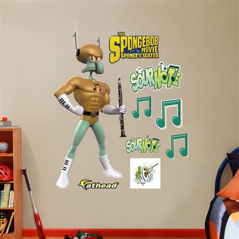 Fathead Nickelodeon Spongebob Squidward Sour Note Peel And Stick Wall