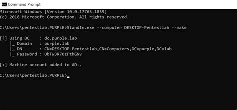 Resource Based Constrained Delegation Penetration Testing Lab