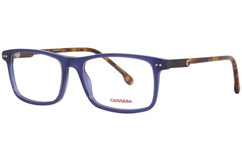Carrera 2001tv Pjp Eyeglasses Youth Blue Full Rim Rectangle Shape 50