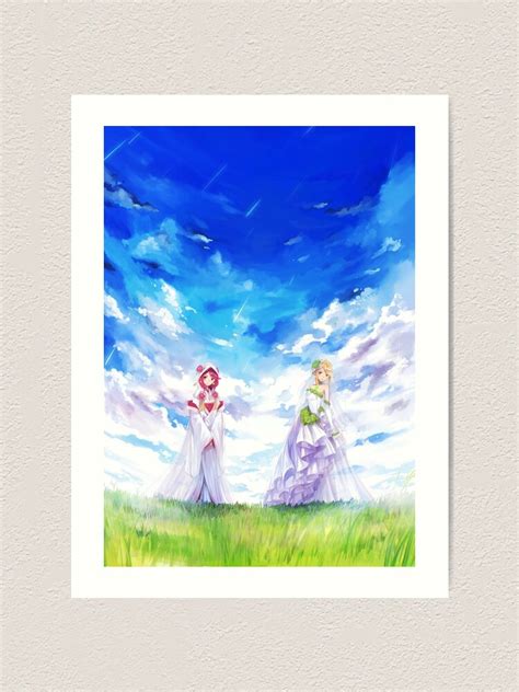 Xenoblade 2 Pyra And Mythra Wedding Dress Ver Art Print For Sale