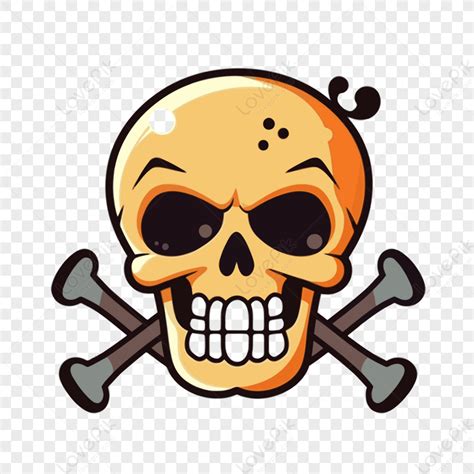 이미지 클립 아트 만화 해골과 십자가 뼈 아이콘 벡터 Png 일러스트 무료 다운로드 Lovepik