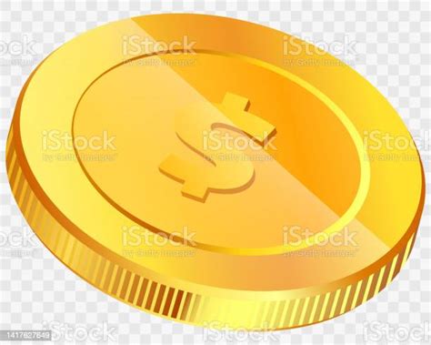 달러 기호가 고립 된 금 동전 현실적인 3d 동전 부와 성공의 상징으로서의 돈 페니 0명에 대한 스톡 벡터 아트 및 기타 이미지