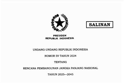 Presiden Jokowi Tanda Tangani UU RPJPN ANTARA News